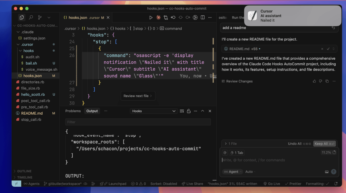 Cursor 1.7 Adds Hooks for Agent Lifecycle Control - InfoQ